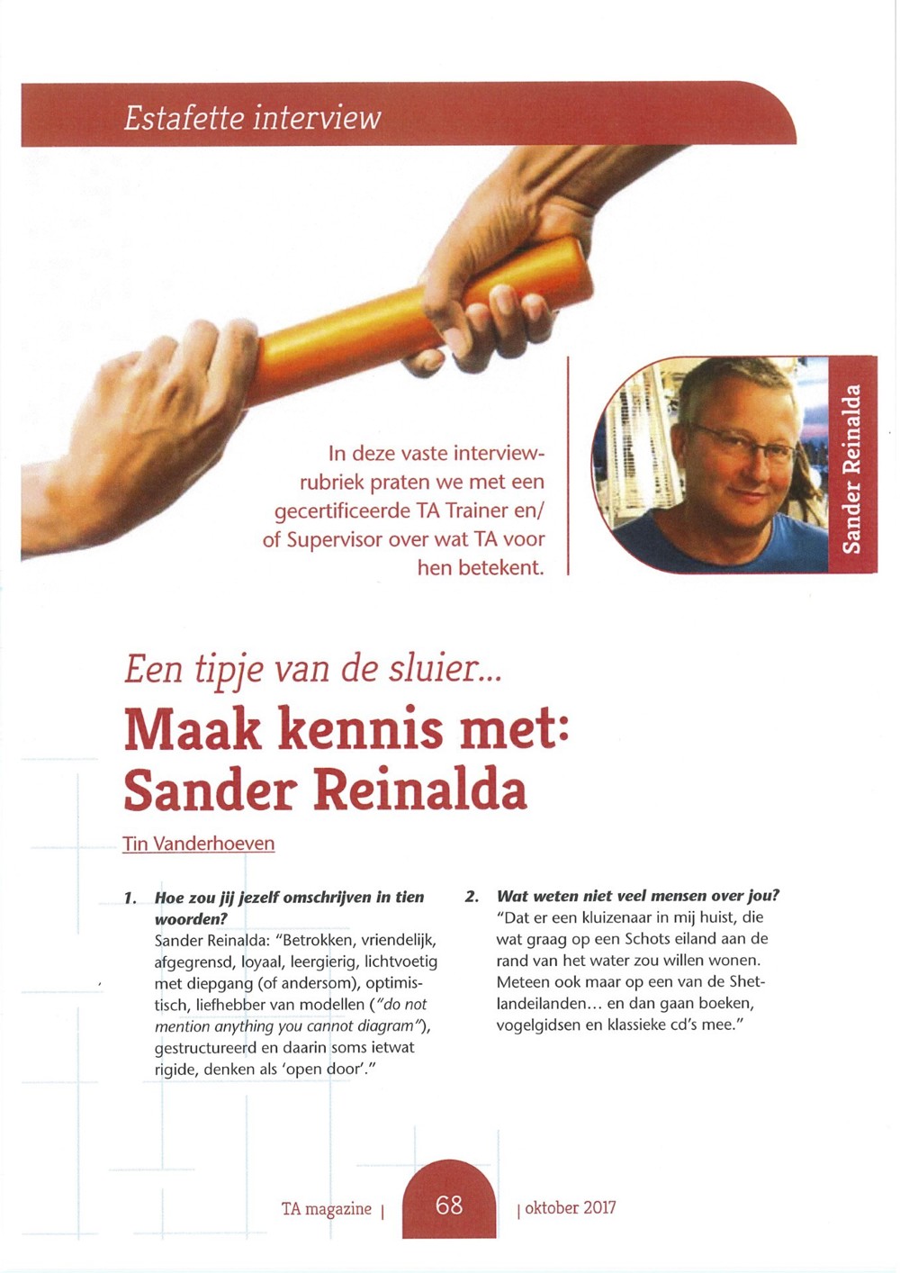 Maak kennis met Sander Reinalda - Phoenix Opleidingen