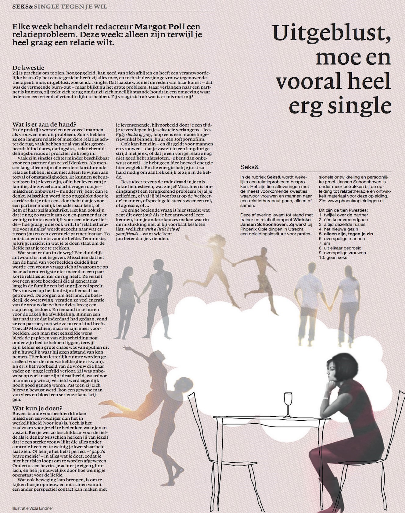 Uitgeblust, moe en vooral heel erg single - Phoenix Opleidingen